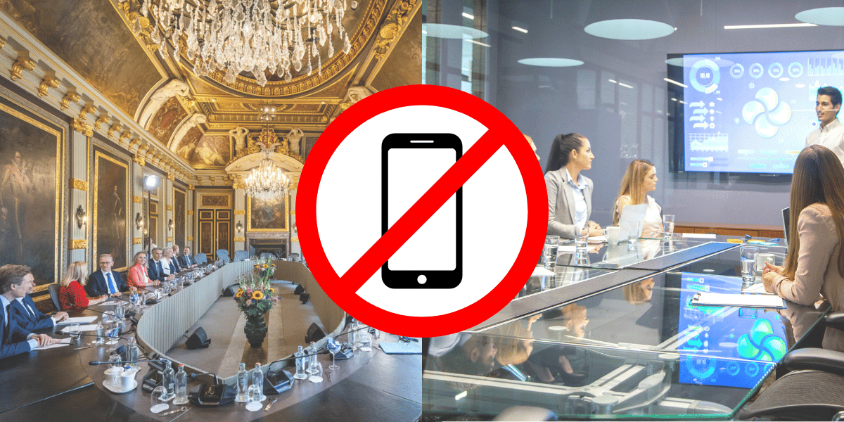 Is het tijd voor een telefoonverbod in directiekamers?